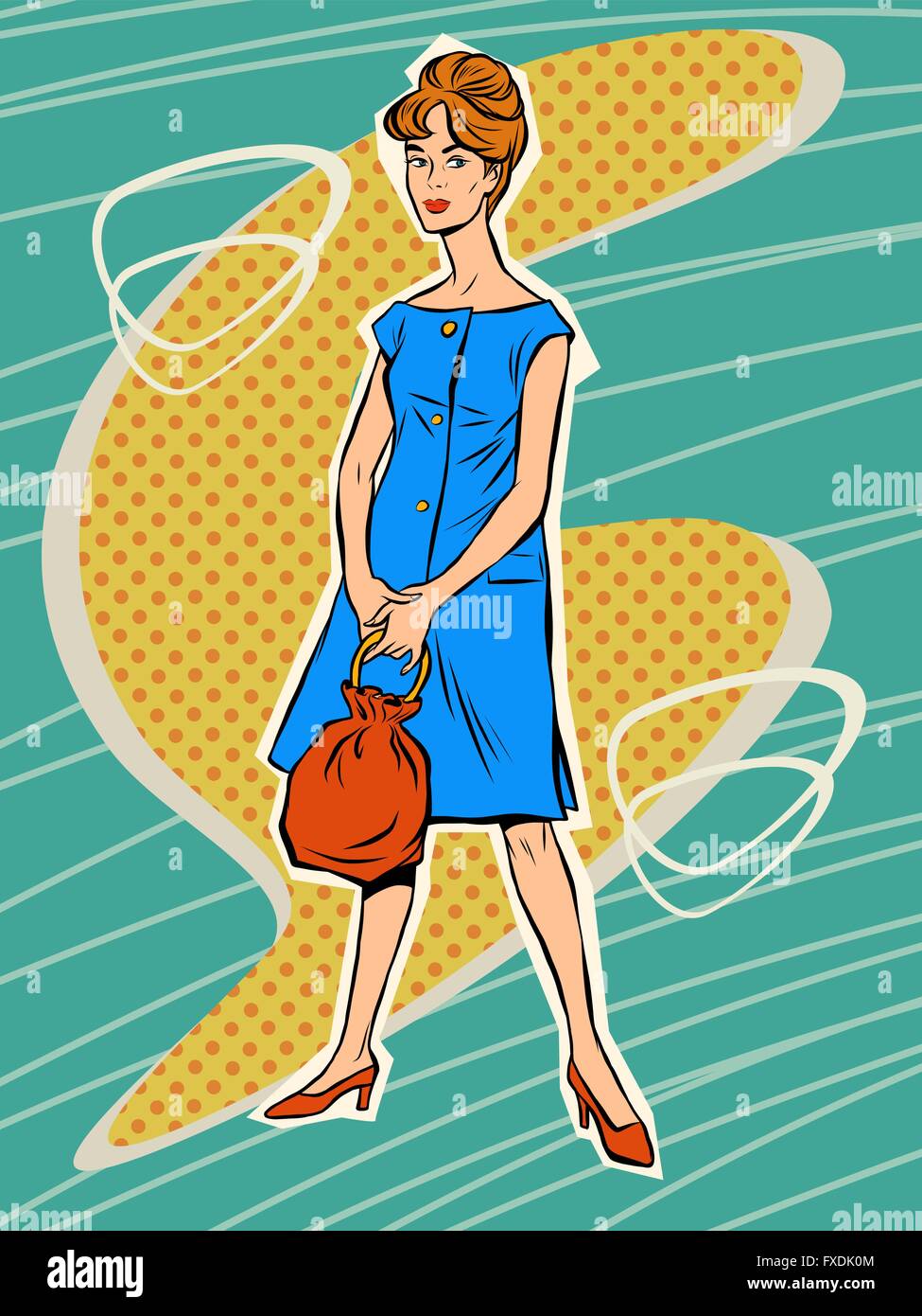 Beautiful girl in full Stock Vector Images - Alamy