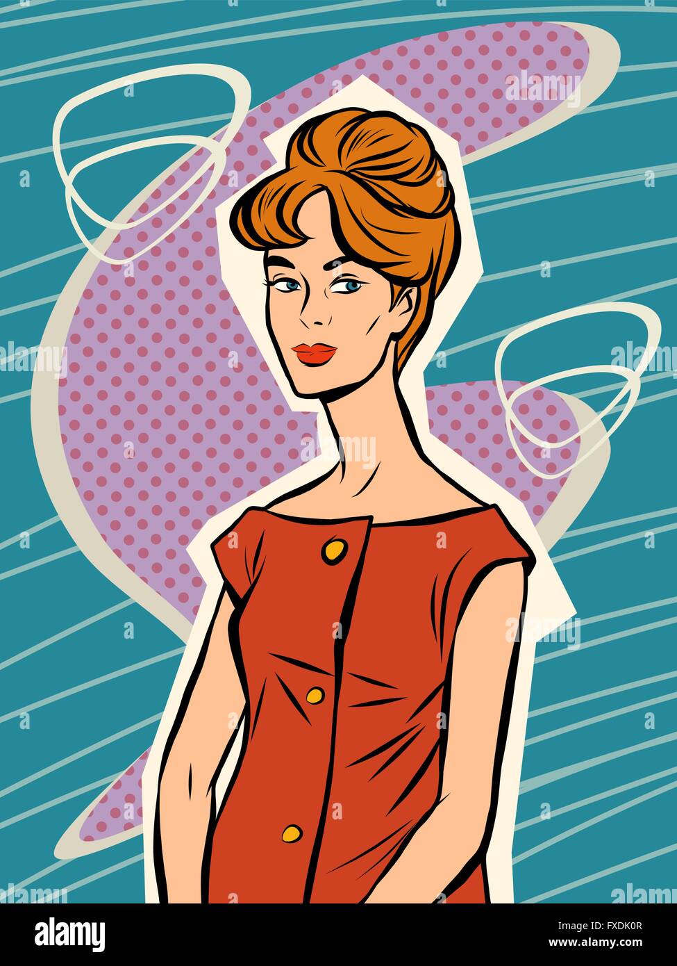 [portrait in white dress] Stock Vector Images - Alamy