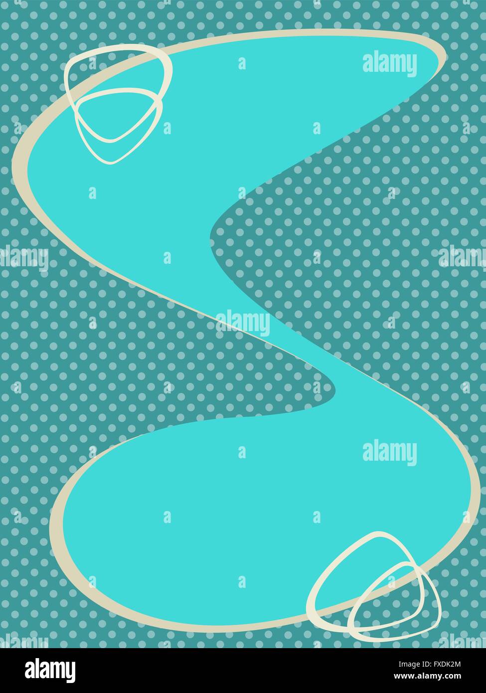 Turquoise abstract retro background with spots and stain Stock Vector ...