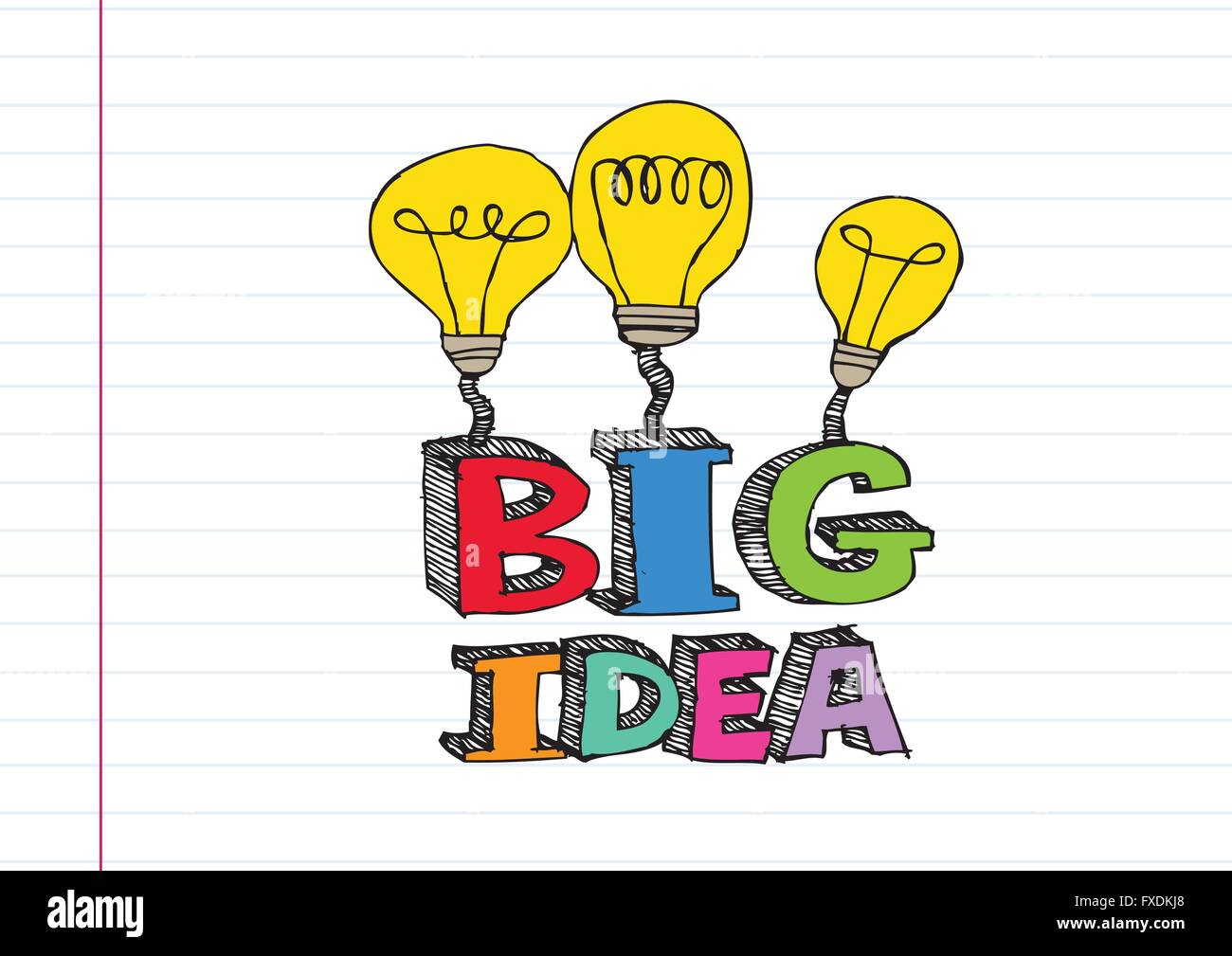 big idea Light bulb illustration icon Stock Vector Image & Art - Alamy