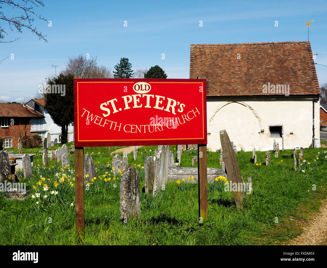 12th century medieval graveyard churchyard chancel conserved hi-res ...