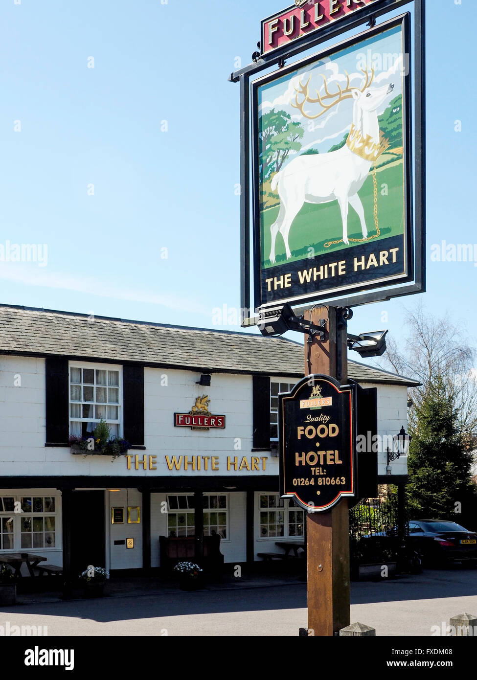 The White Hart Inn, a well known public house in the pretty little town ...
