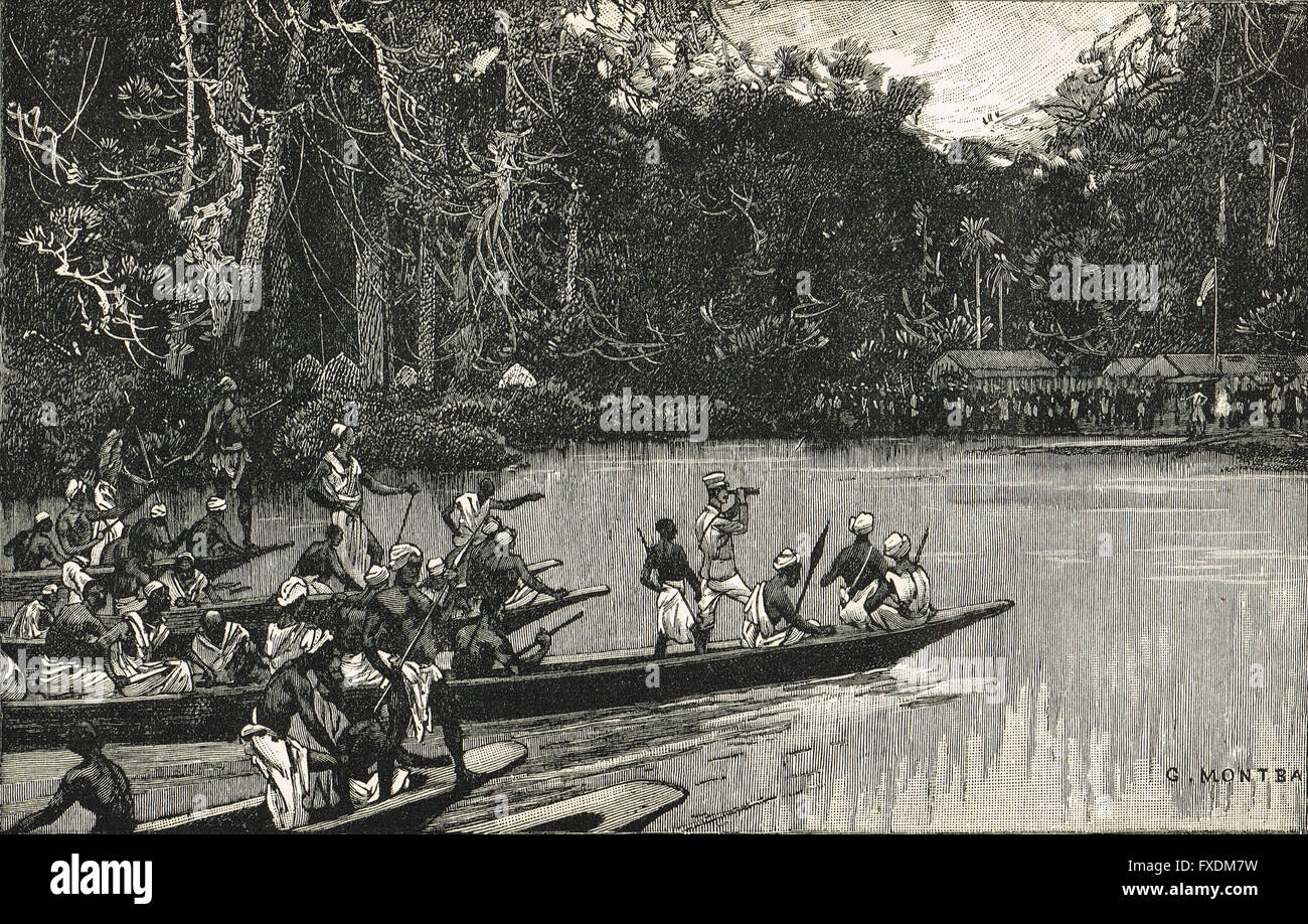 Stanley finds the missing rear column at Banalya Emin Pasha Relief ...