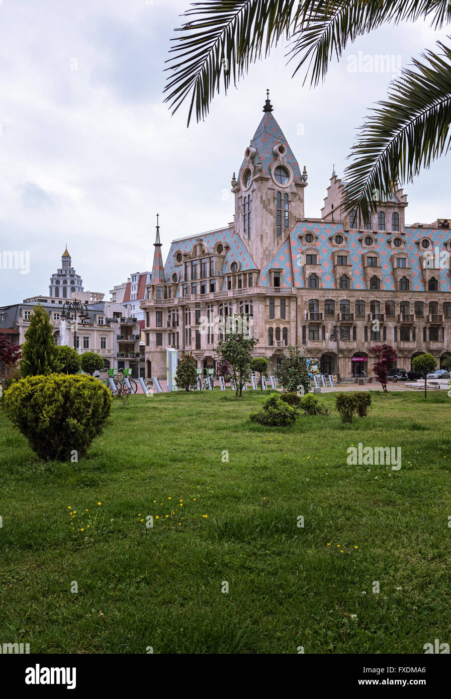 BATUMI, GEORGIA - APRIL 12: Buildings and facades on April 12, 2016 in ...