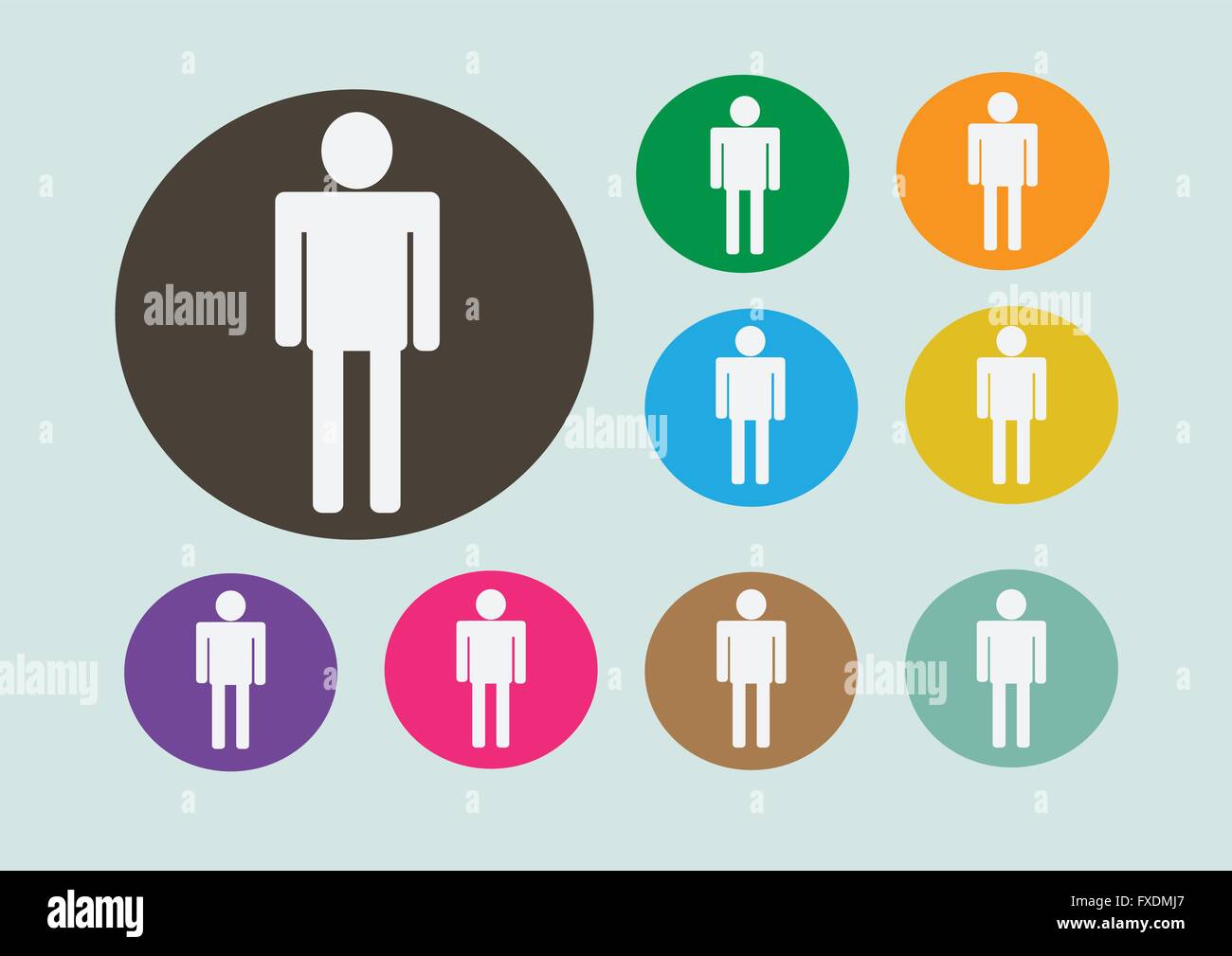 Pictograms people Man Icon Sign Symbol Pictogram Stock Vector Image ...
