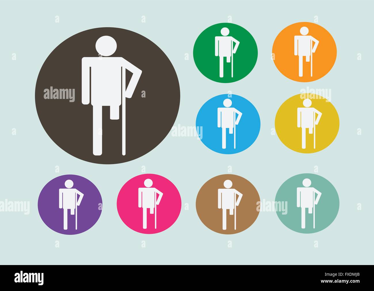 Pictograms people Man Icon Sign Symbol Pictogram Stock Vector Image ...