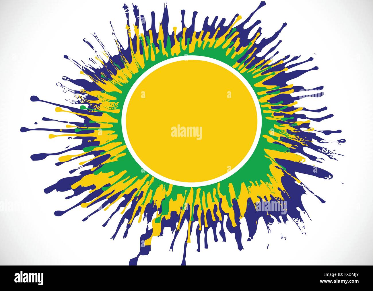 illustration Abstract background form watercolor in brazil color themes ...