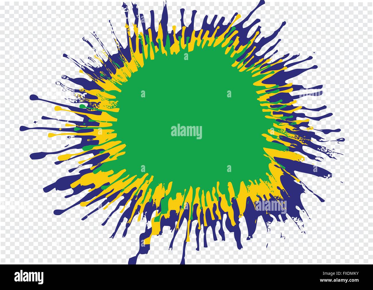 illustration Abstract background form watercolor in brazil color themes ...