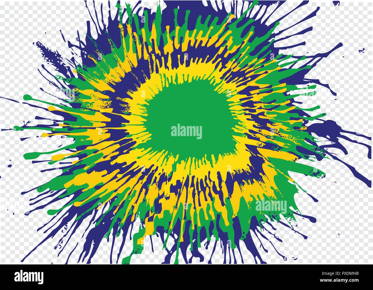 illustration Abstract background form watercolor in brazil color themes ...