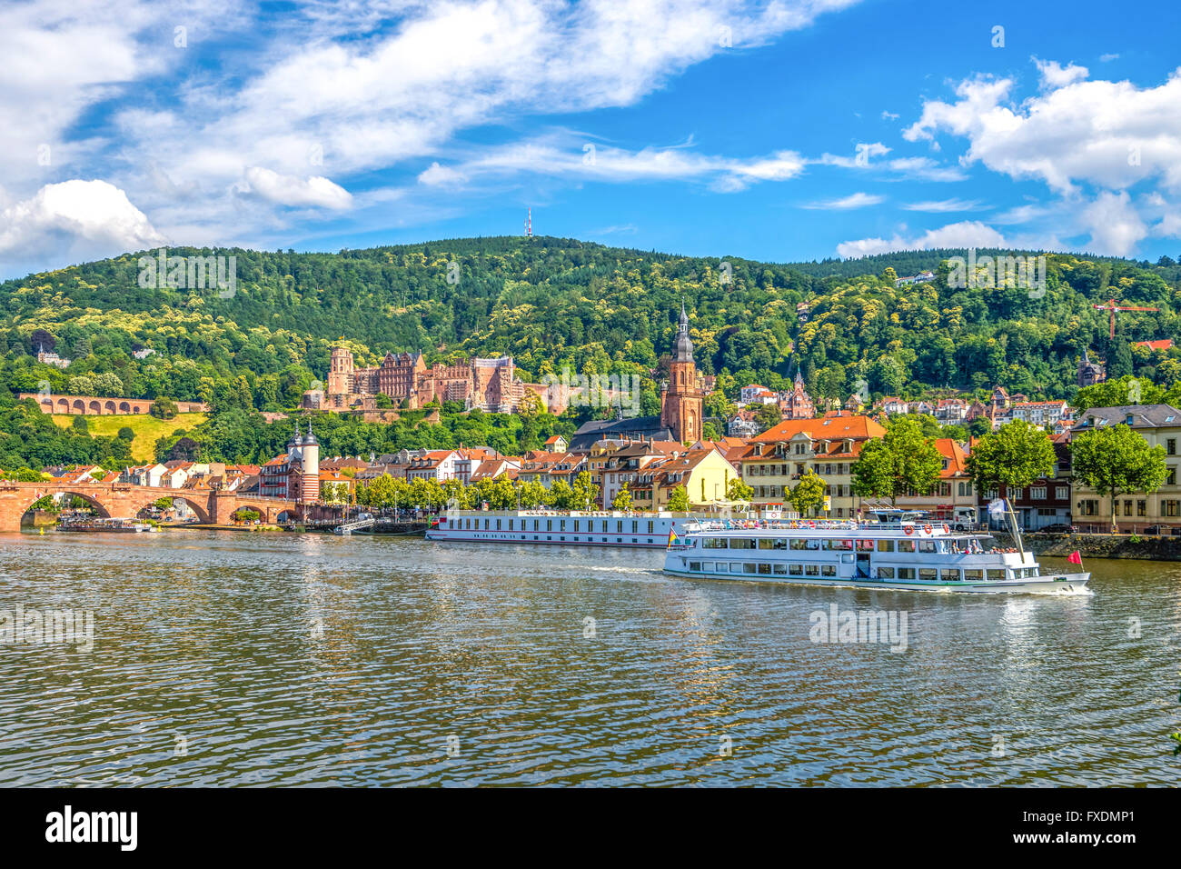 Panoramic view karl theodor bridge hi-res stock photography and images ...