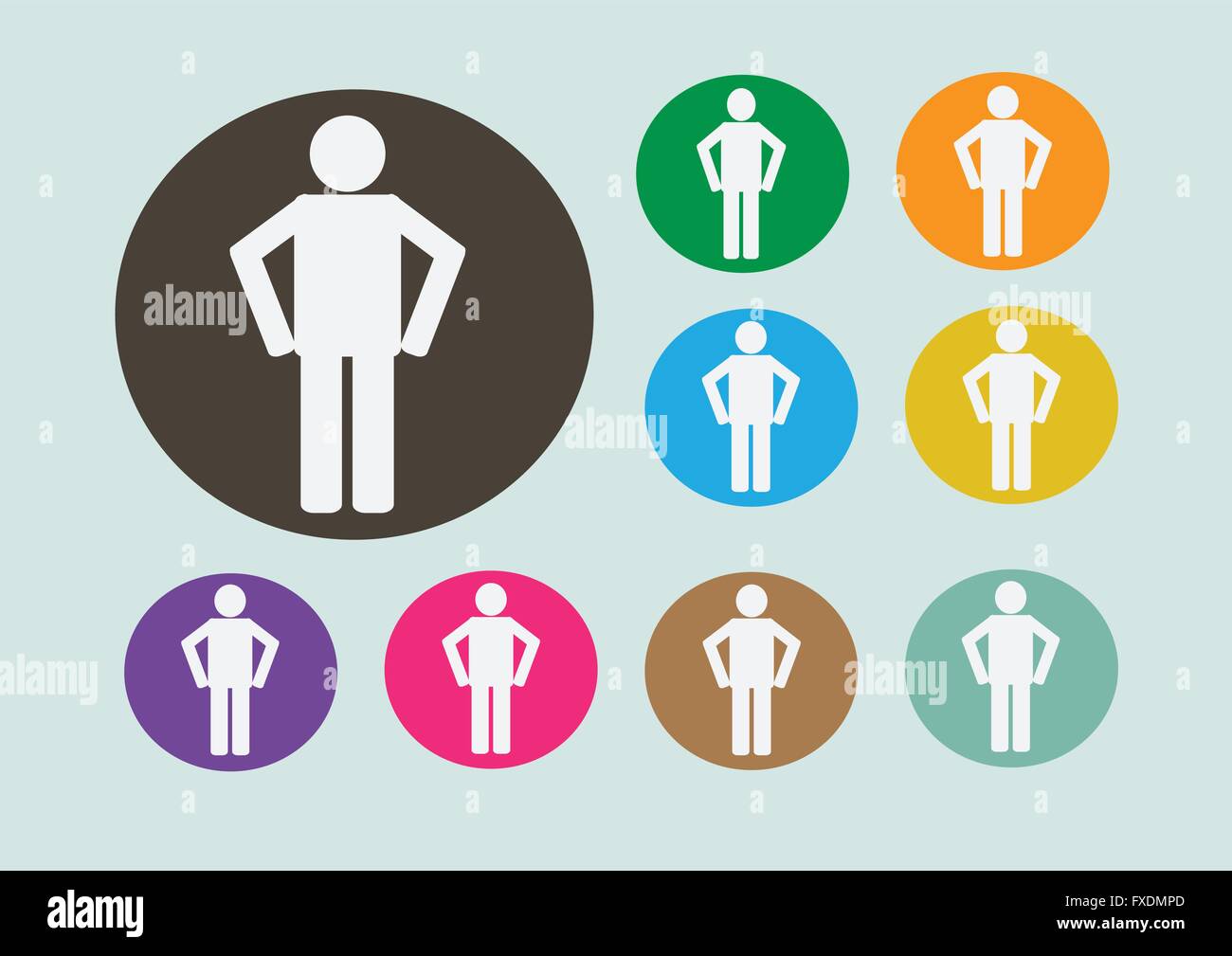 Pictograms people Man Icon Sign Symbol Pictogram Stock Vector Image ...