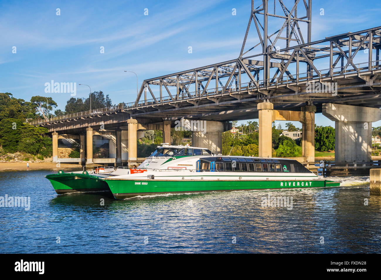 Australia, Sydney, Parramatta River, RiverrCat catamaran vessel 'Shane ...