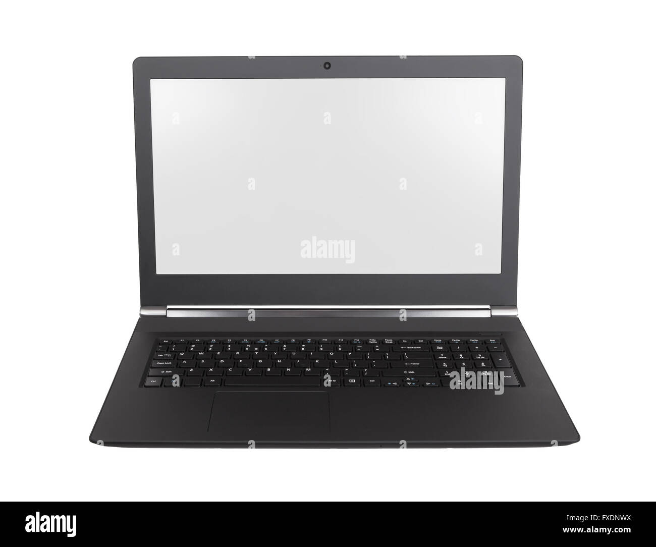 Laptop with white screen isolated on white background Stock Photo - Alamy