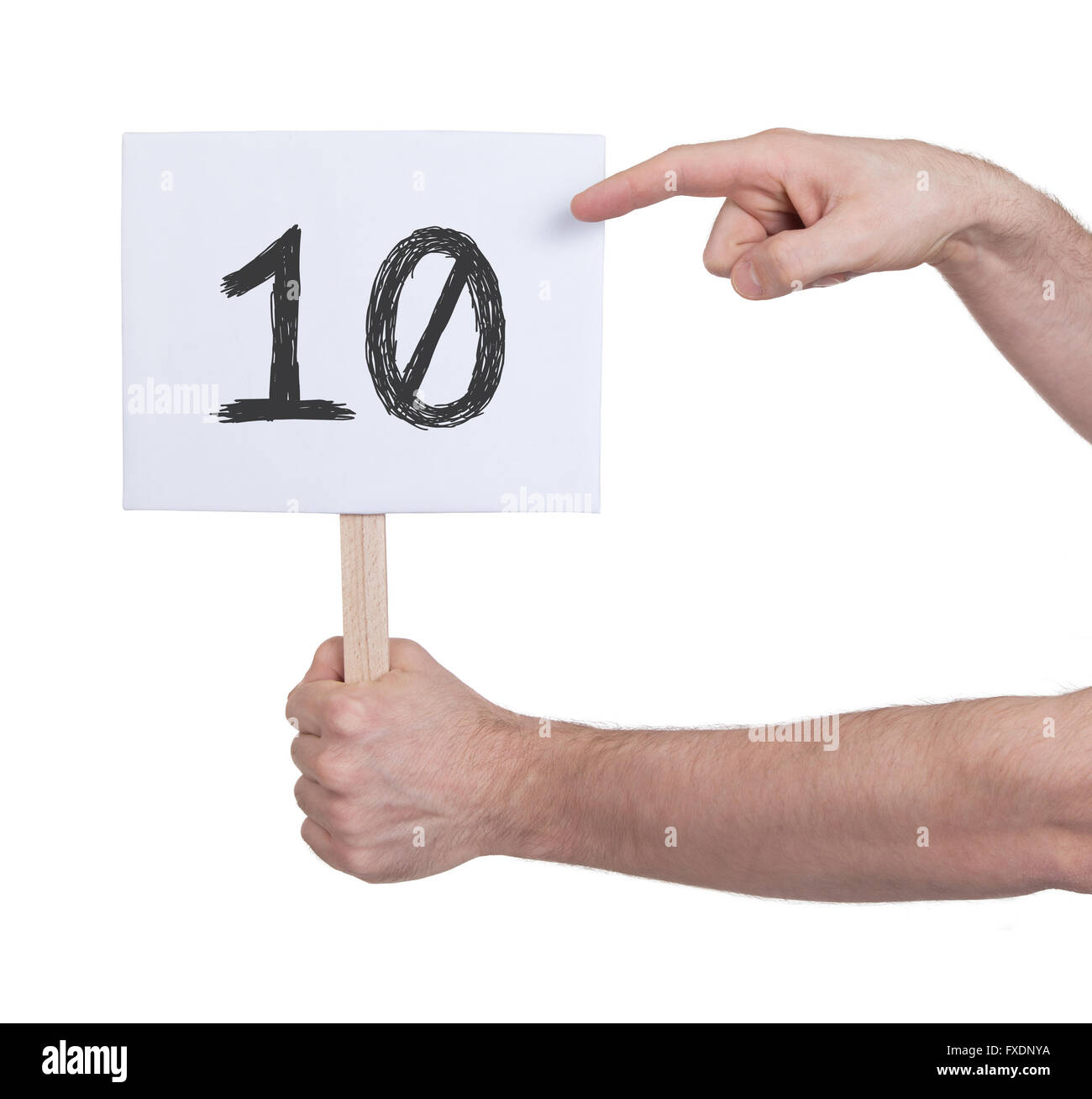 Number 10 card sign hi-res stock photography and images - Alamy