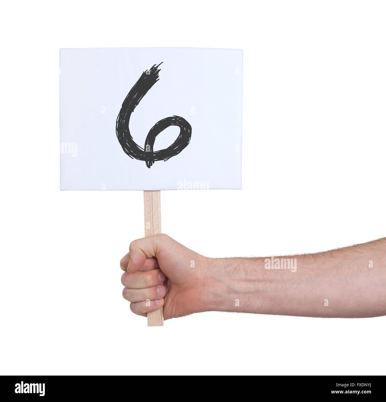 Hand sign of number six hi-res stock photography and images - Alamy