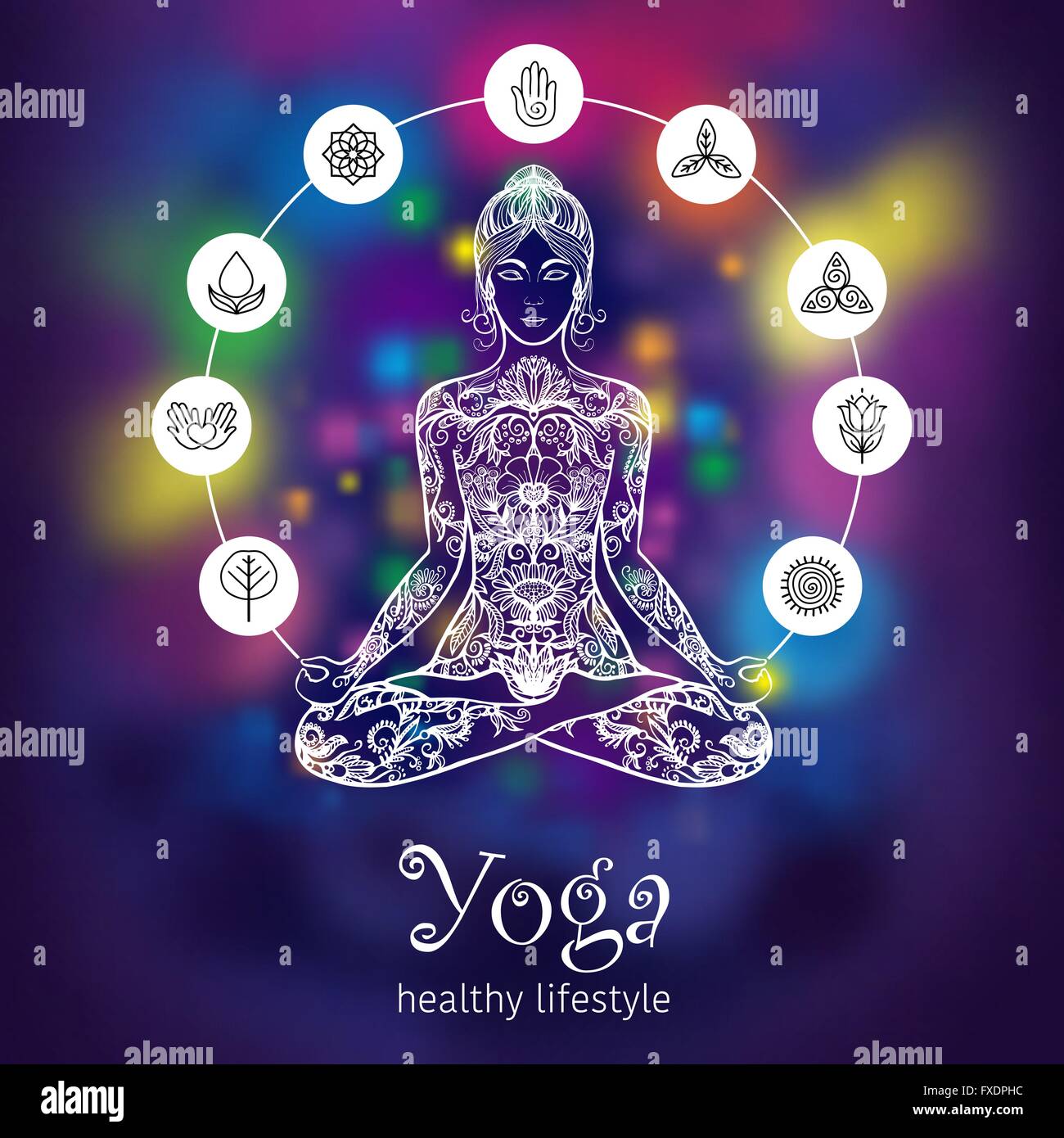 Lotus flower banner background Stock Vector Images - Alamy