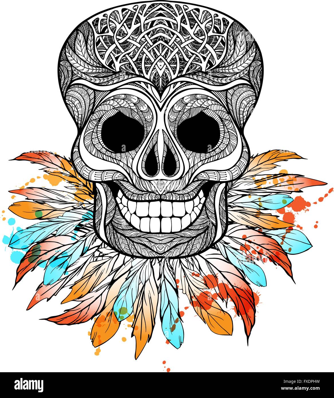Tribal Skull High Resolution Stock Photography and Images - Alamy