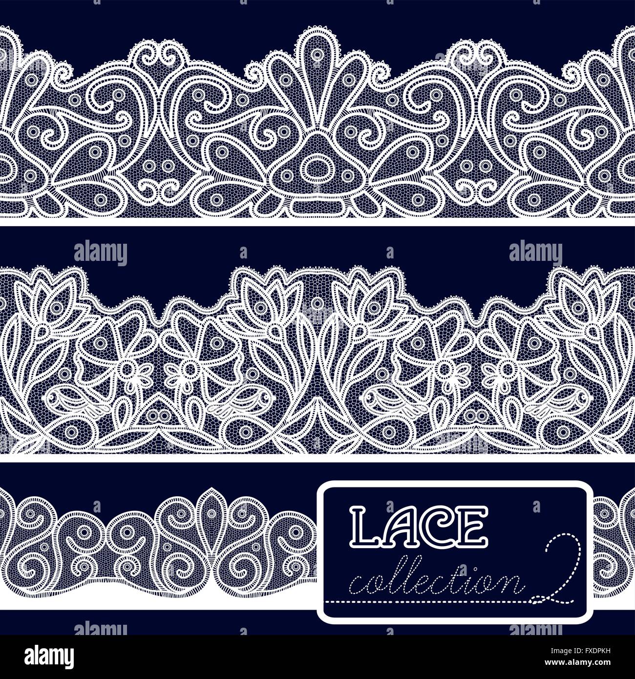 Aged lace Stock Vector Images - Alamy