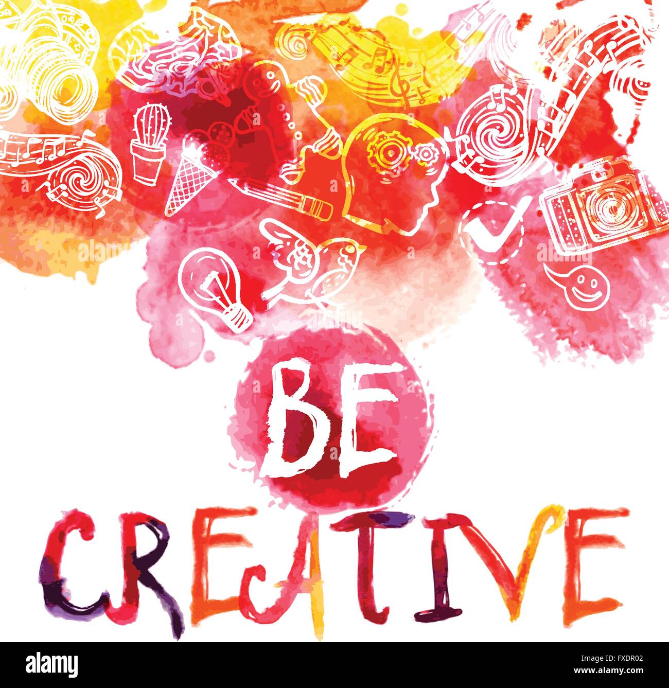 Thinking brain intelligence creativity Stock Vector Images - Alamy