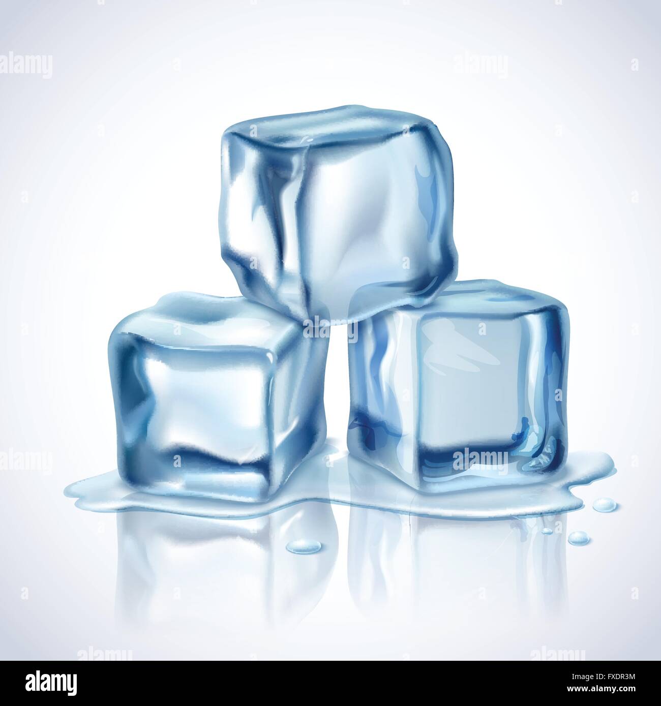 Ice Cubes Blue Stock Vector Image & Art - Alamy
