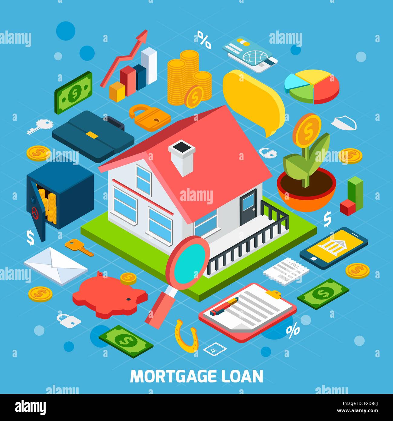 Home loan mortgage buy Stock Vector Images - Alamy