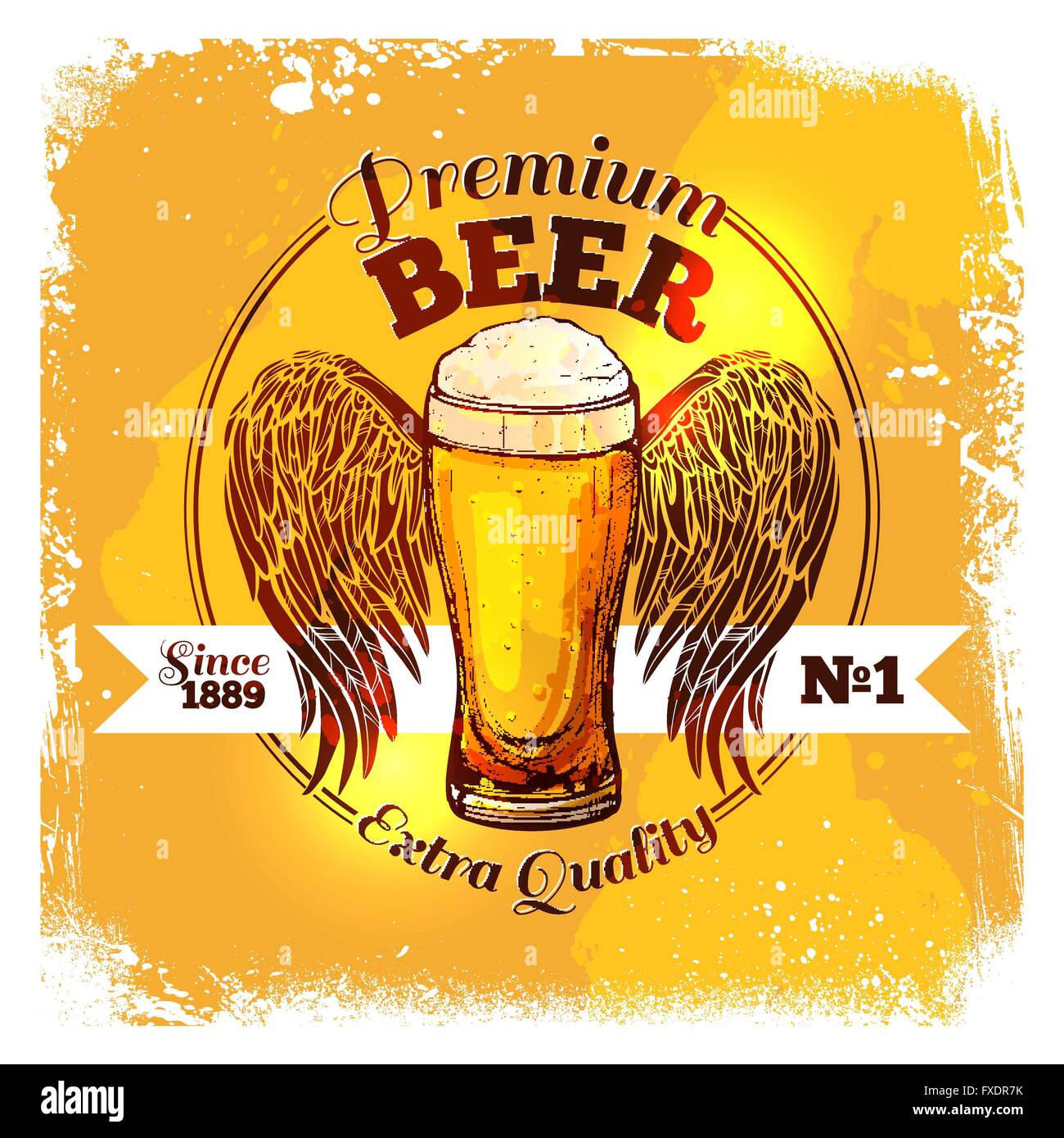 Beer Sketch Label Stock Vector Image & Art - Alamy