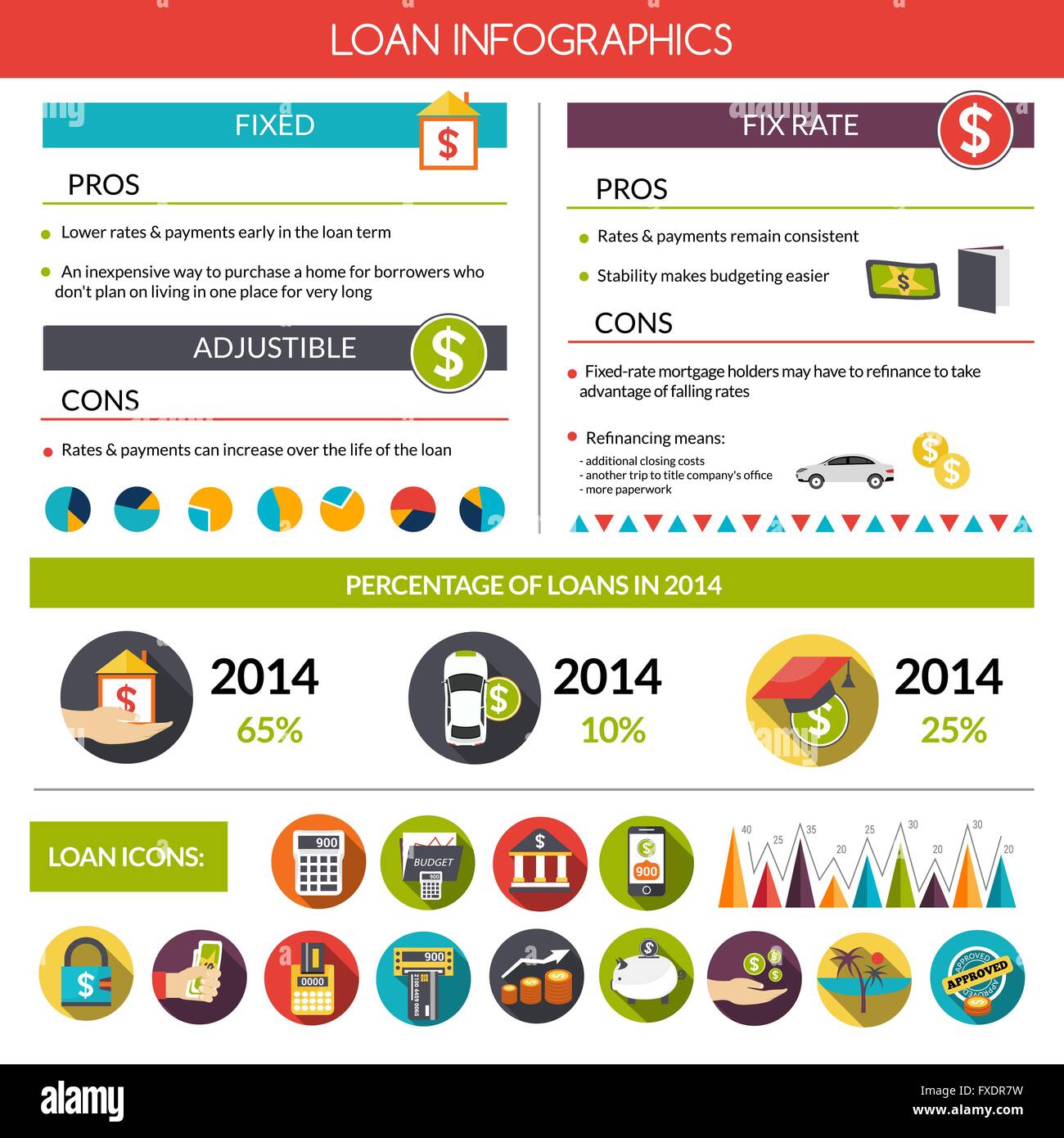 Loan Infographics Set Stock Vector Image & Art - Alamy