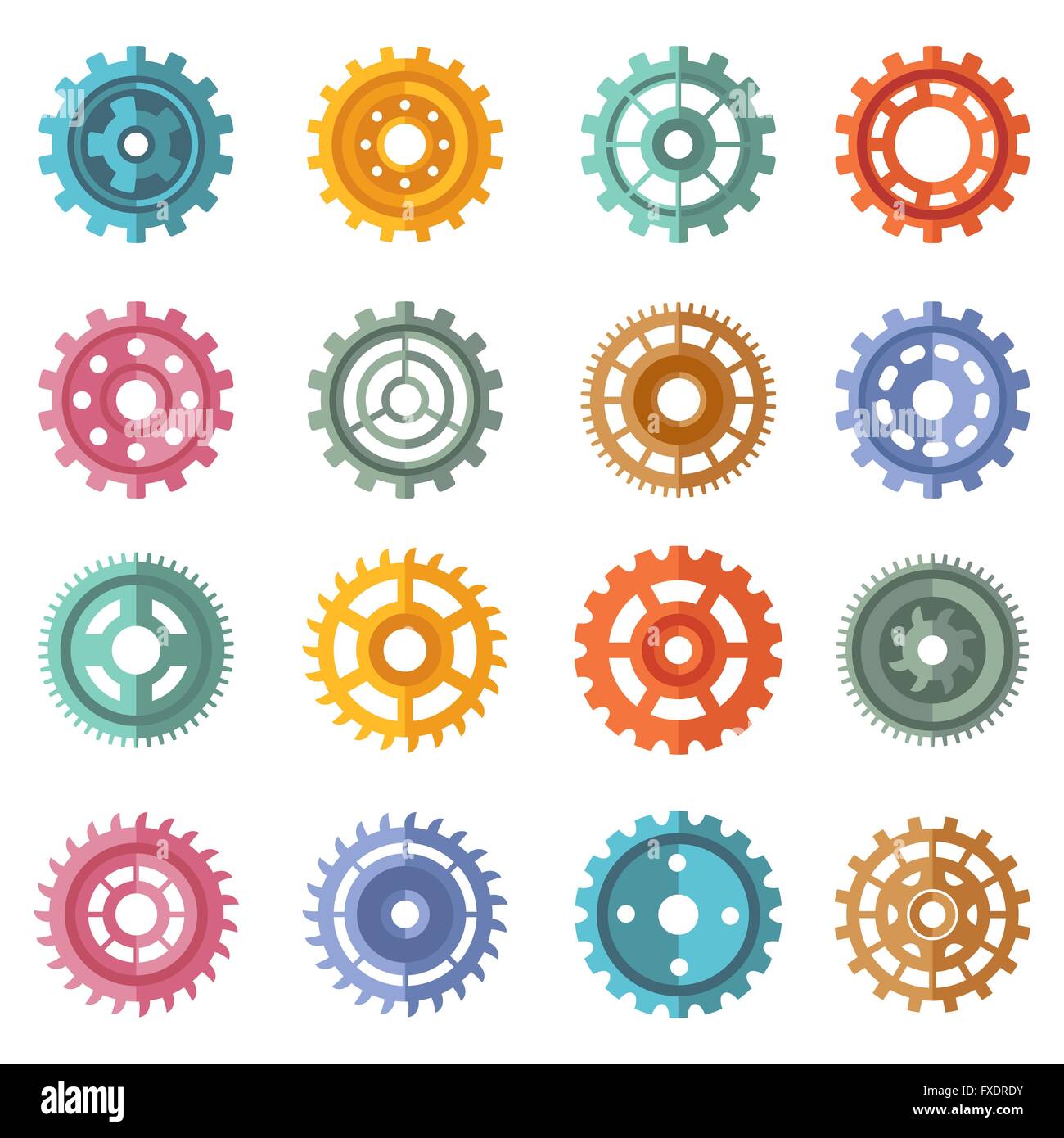 Various cog wheels Stock Vector Images - Alamy