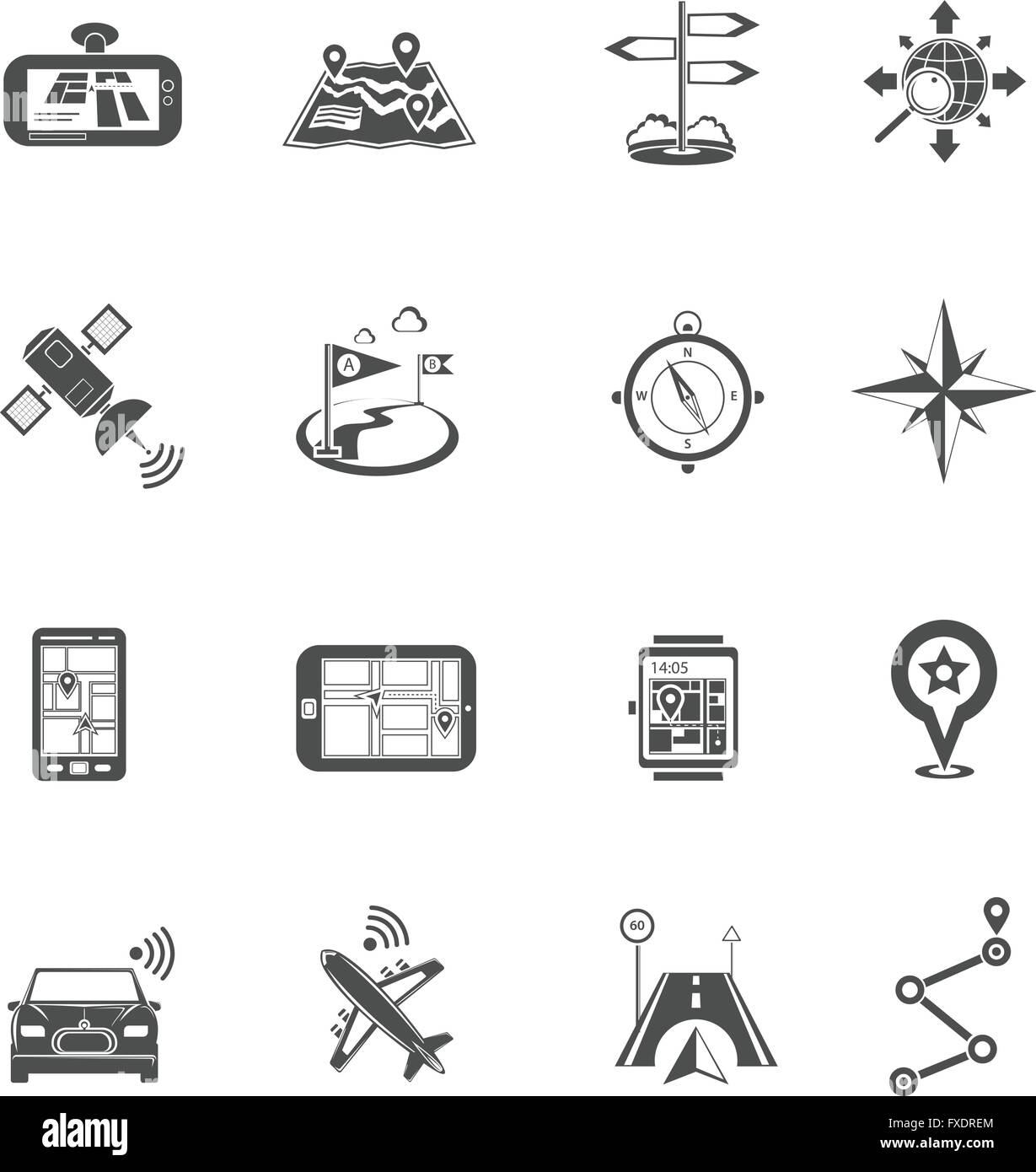 Gps chartplotter Stock Vector Images - Alamy