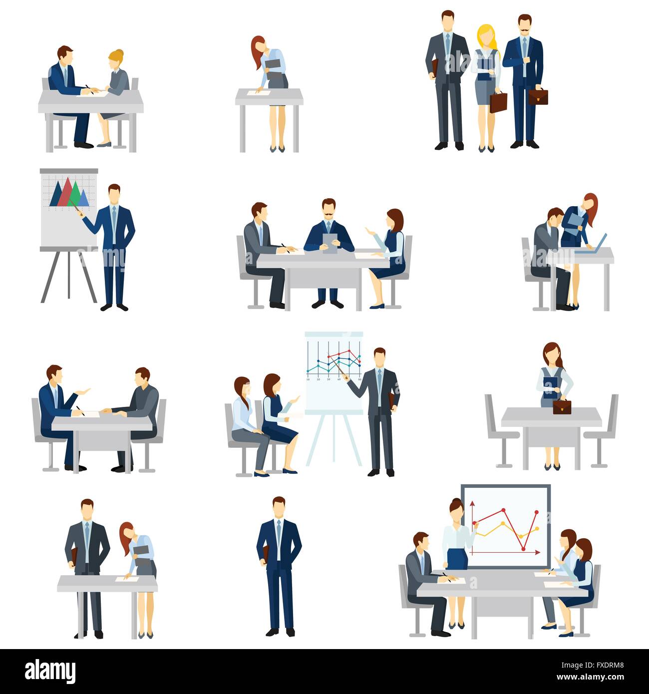 Business Coaching Icons Set Stock Vector Image & Art - Alamy