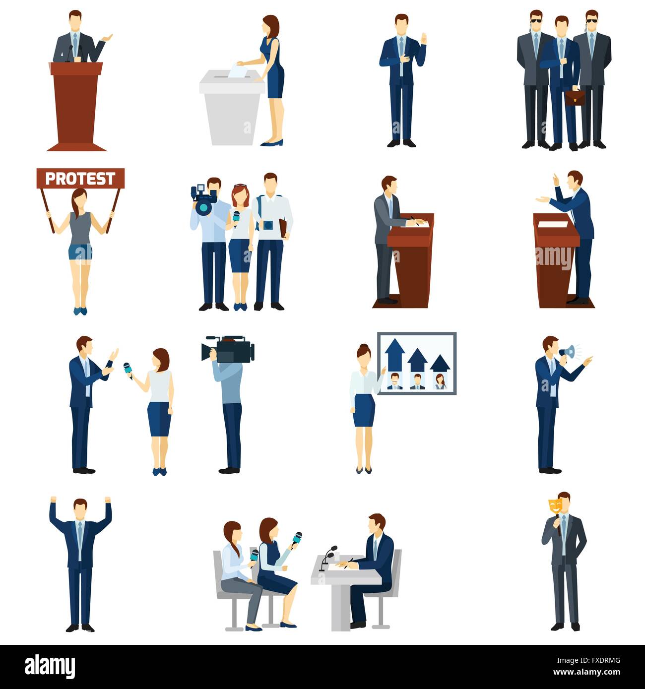 Politics concept party leader Stock Vector Images - Alamy