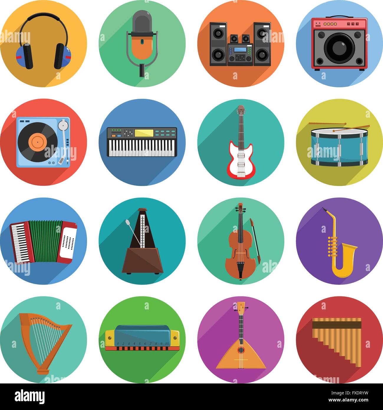 Melody And Music Icons Set Stock Vector Image & Art - Alamy