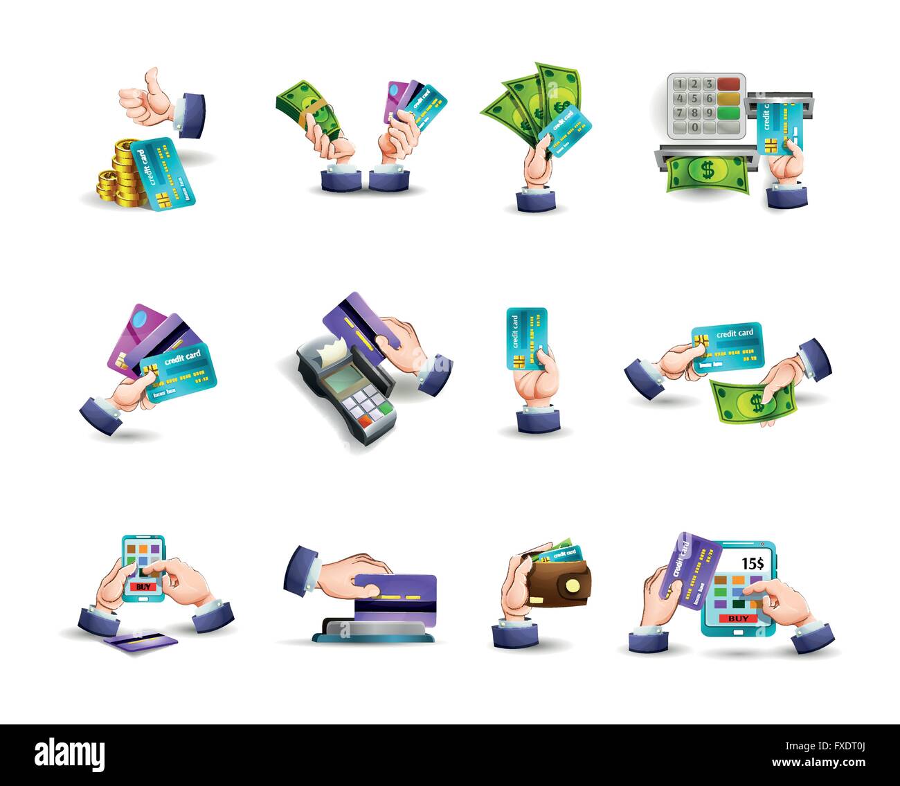 Hands credit card payment icons set Stock Vector Image & Art - Alamy Hands credit card payment icons set Stock Vector Image & Art - Alamy