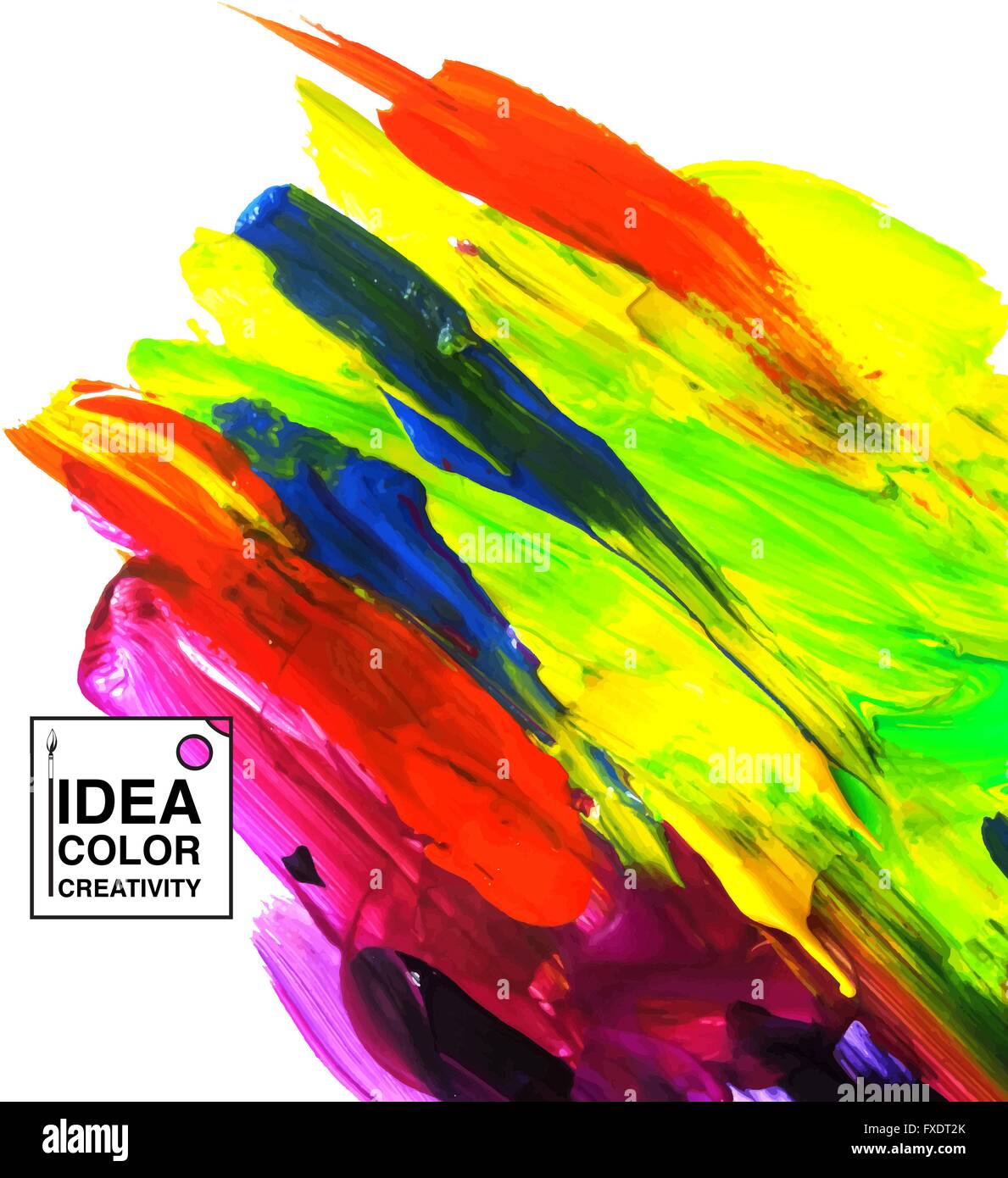 Paint Abstract Illustration Stock Vector Image & Art - Alamy