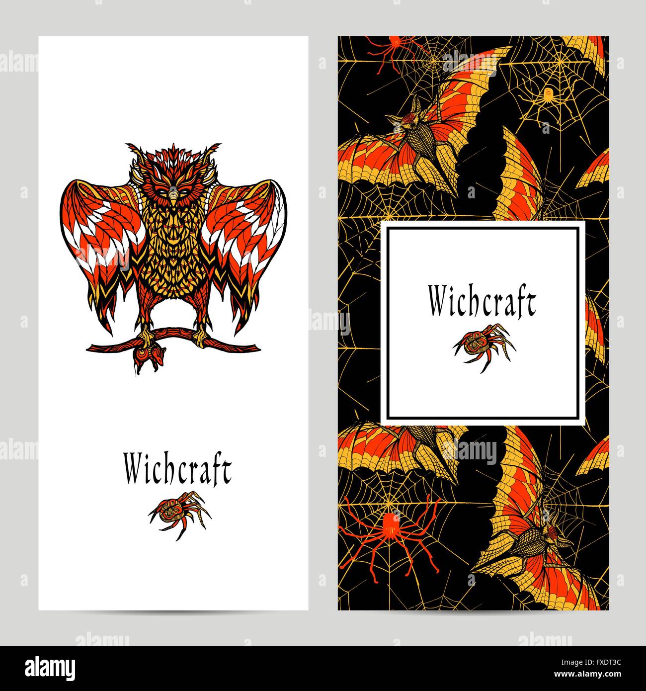 Witchcraft Magic Banner Set Stock Vector Image & Art - Alamy