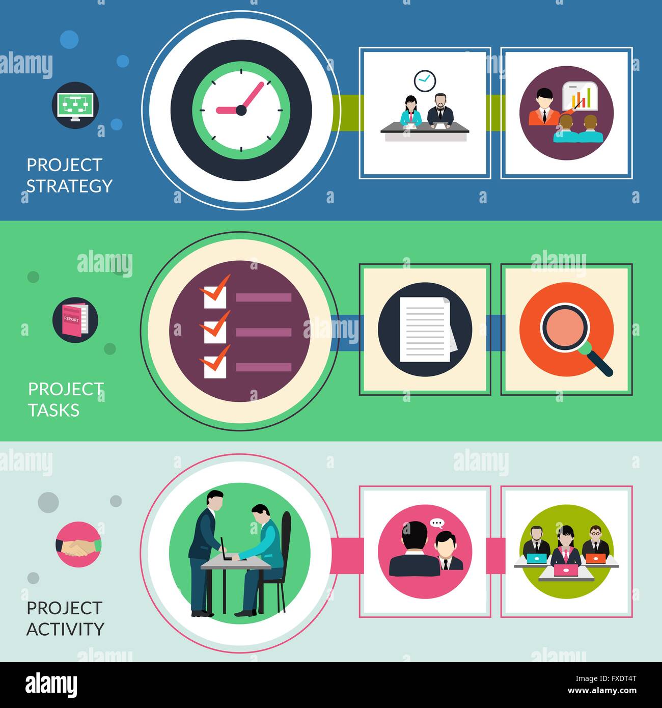 Project Management Banners Stock Vector Image & Art - Alamy