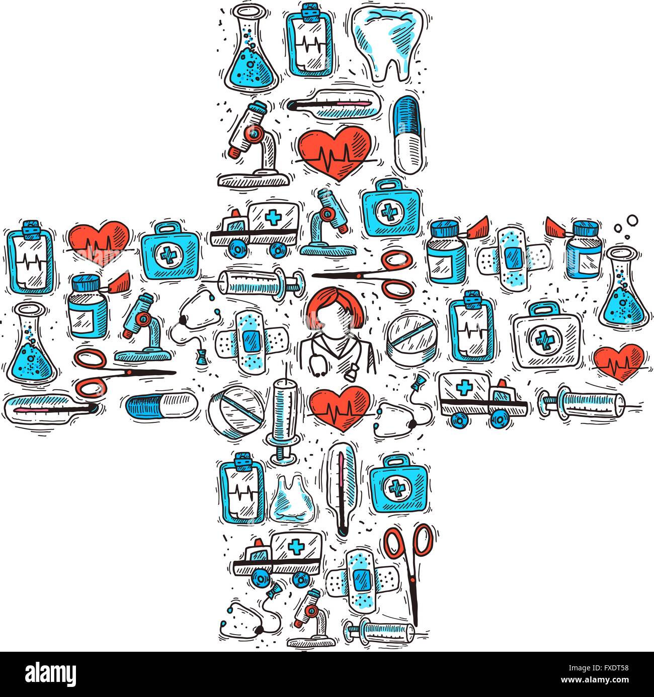 Medical Cross Shape Stock Vector Image & Art - Alamy