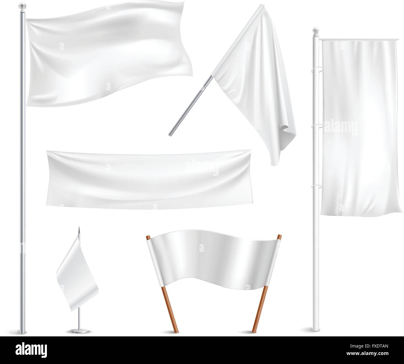 Truce flag Stock Vector Images - Alamy