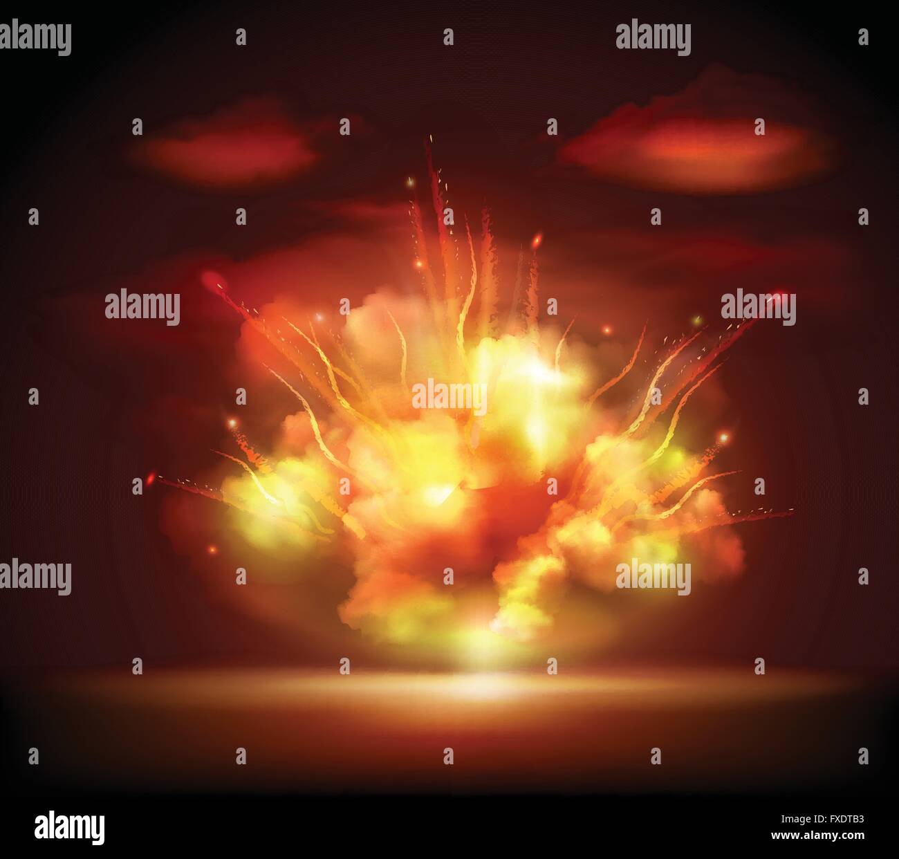 Night explosion background banner Stock Vector Image & Art - Alamy