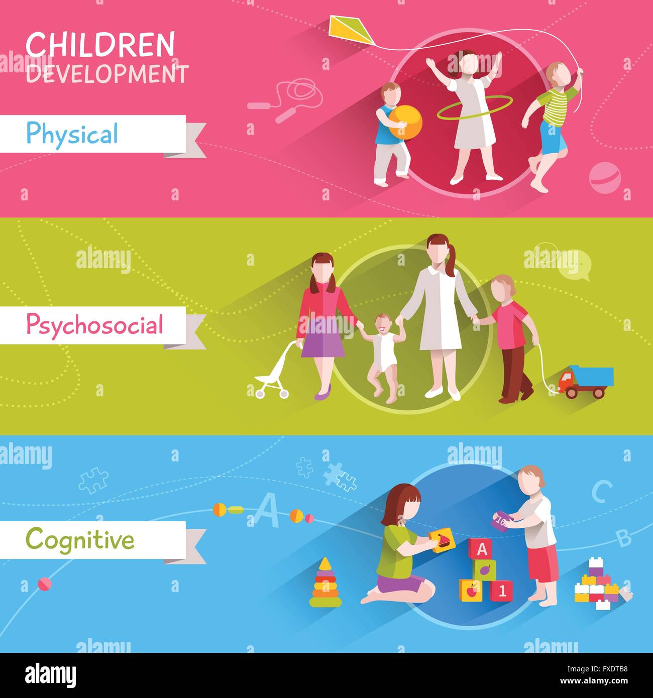 Children Banner Set Stock Vector Image & Art - Alamy