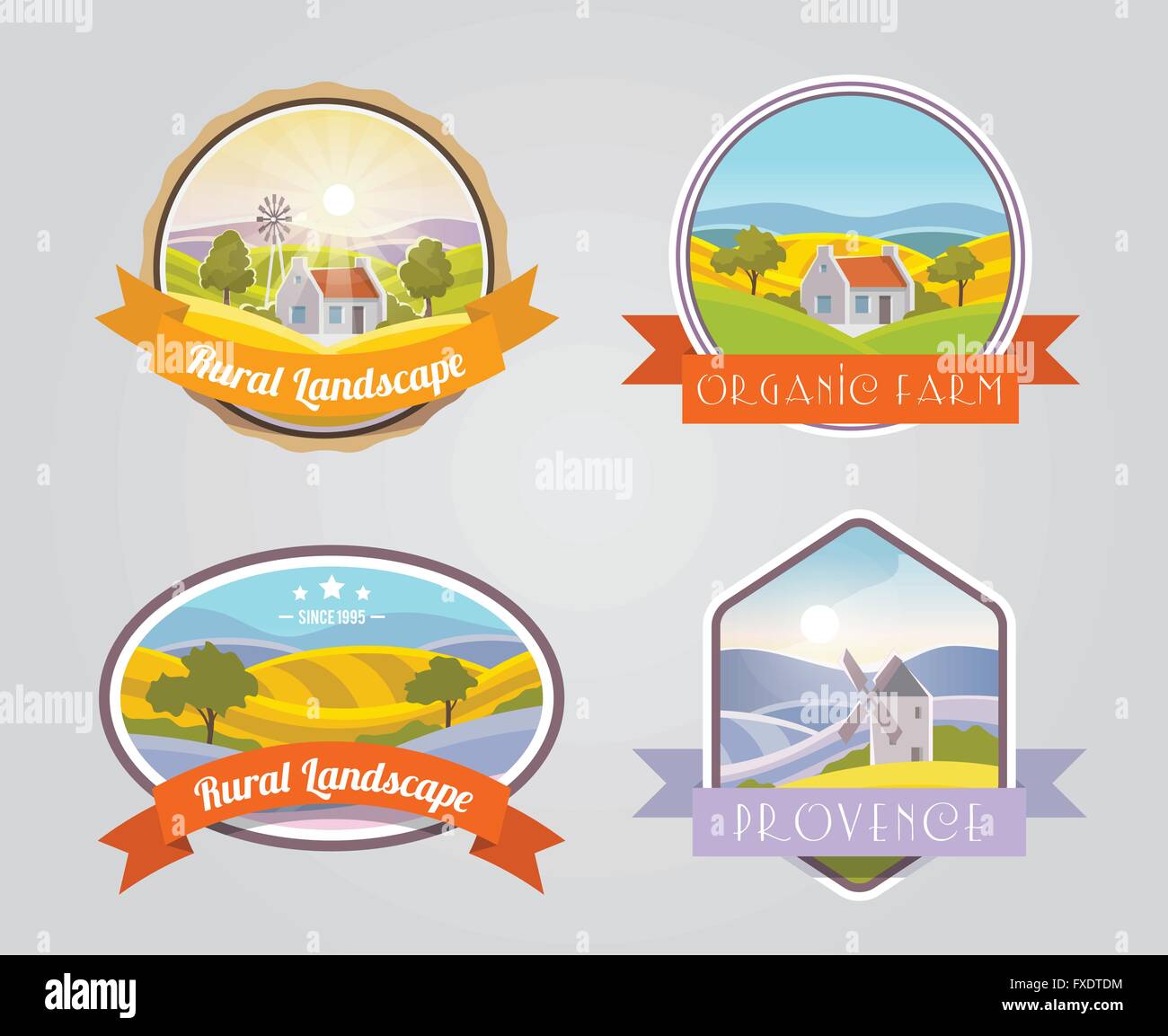 Rural provence Stock Vector Images - Alamy