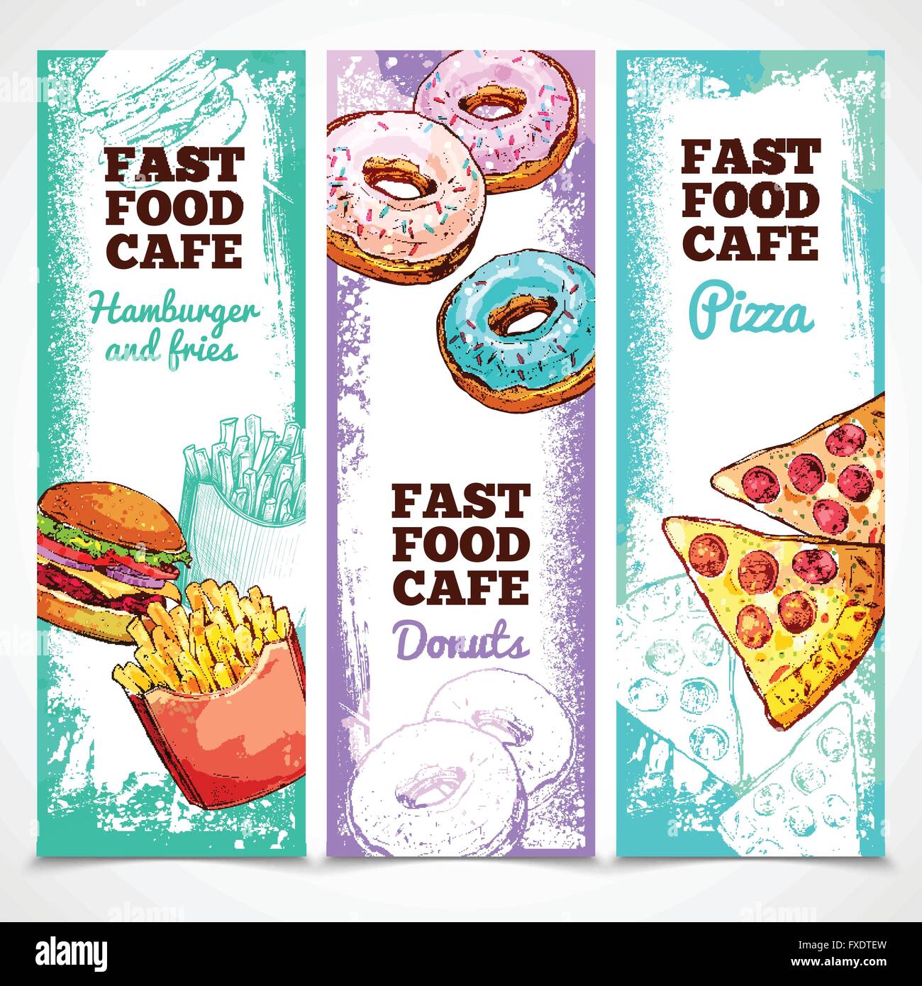 Italian food background vertical Stock Vector Images - Alamy