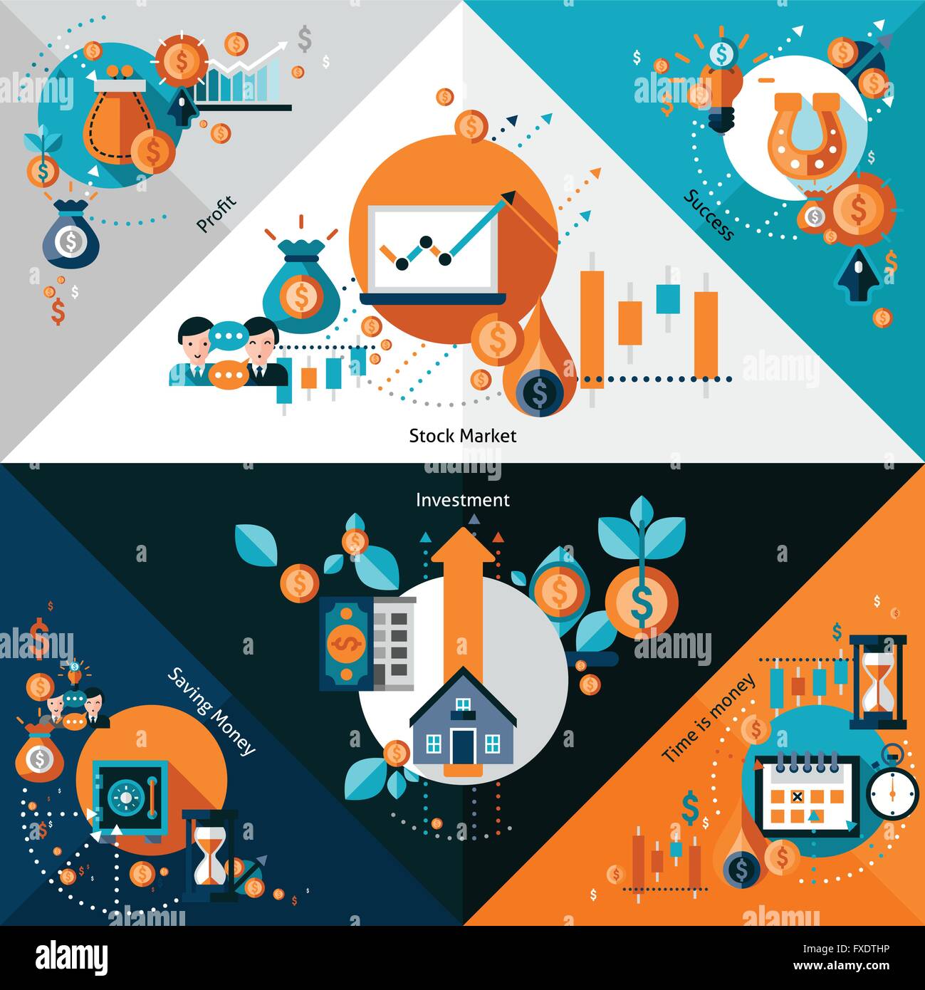 Investment Corners Set Stock Vector Image & Art - Alamy