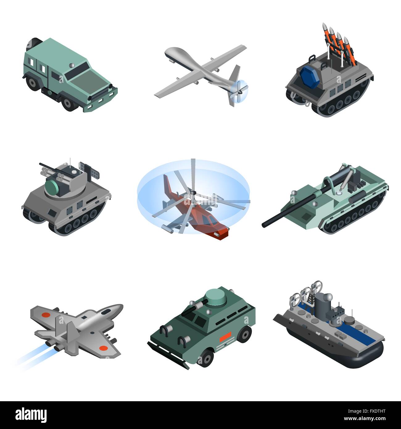 Military Equipment Isometric Stock Vector Image & Art - Alamy