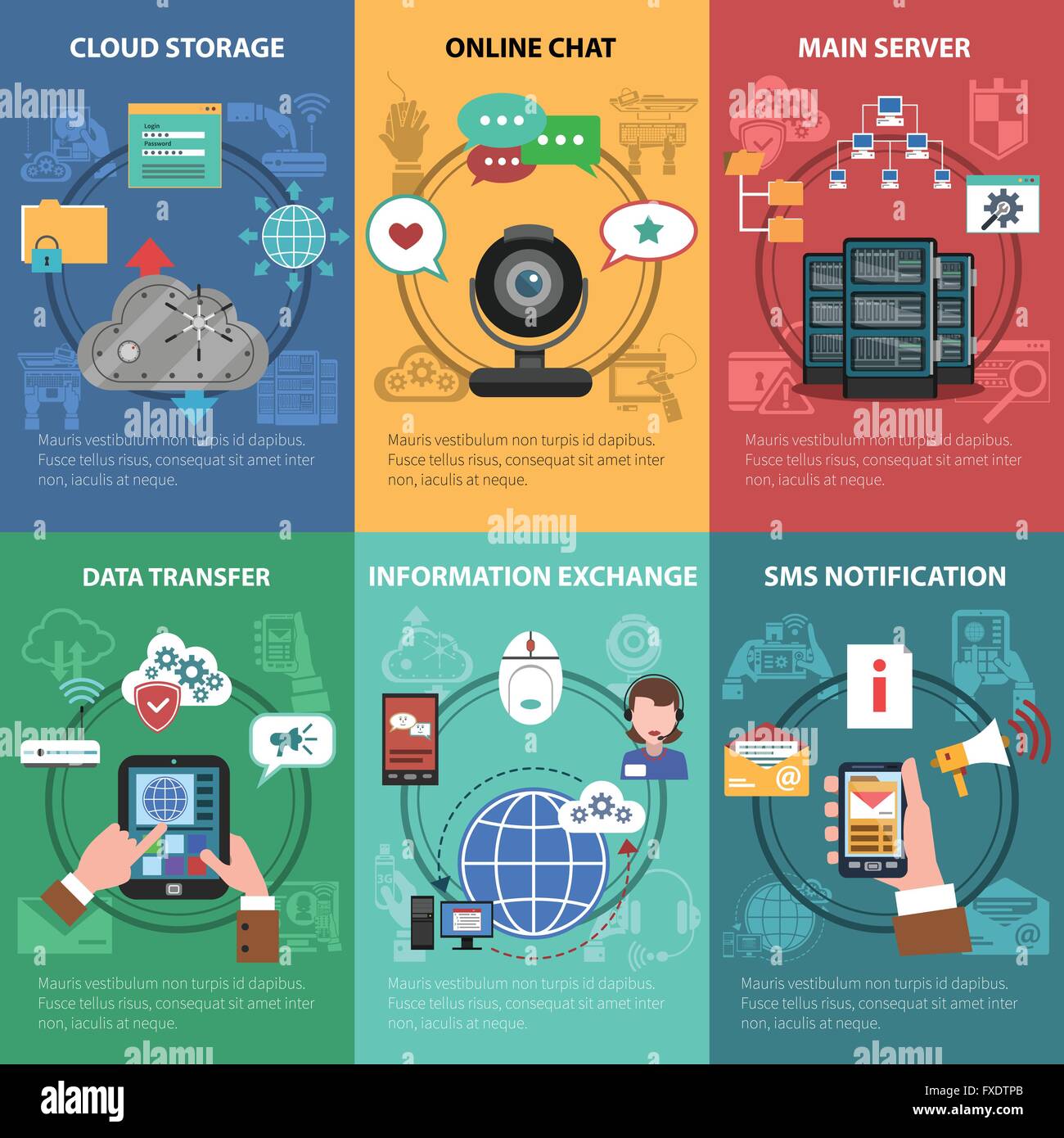 It Device Poster Set Stock Vector Image & Art - Alamy