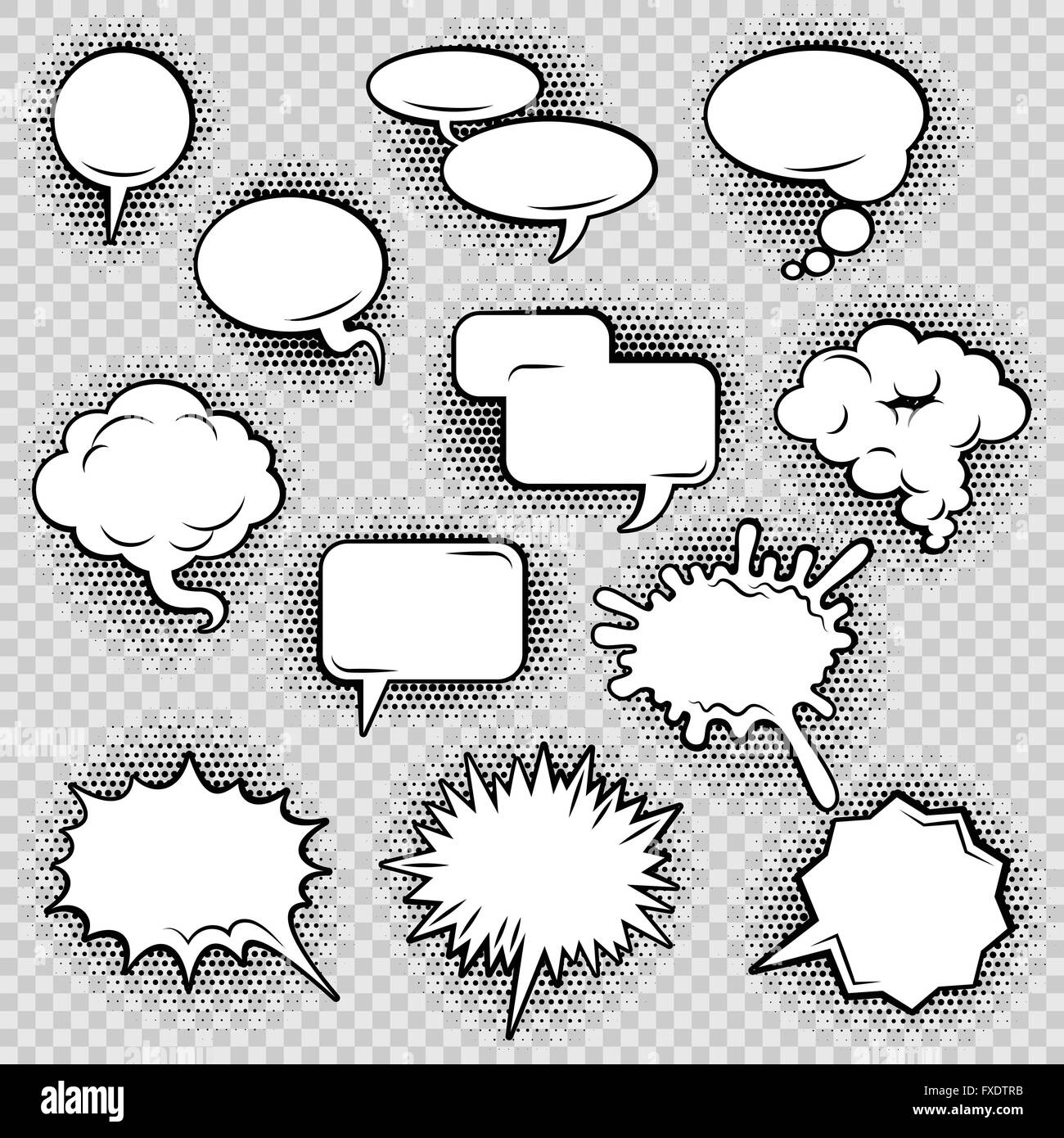 Comic speech bubbles Stock Vector Image & Art - Alamy