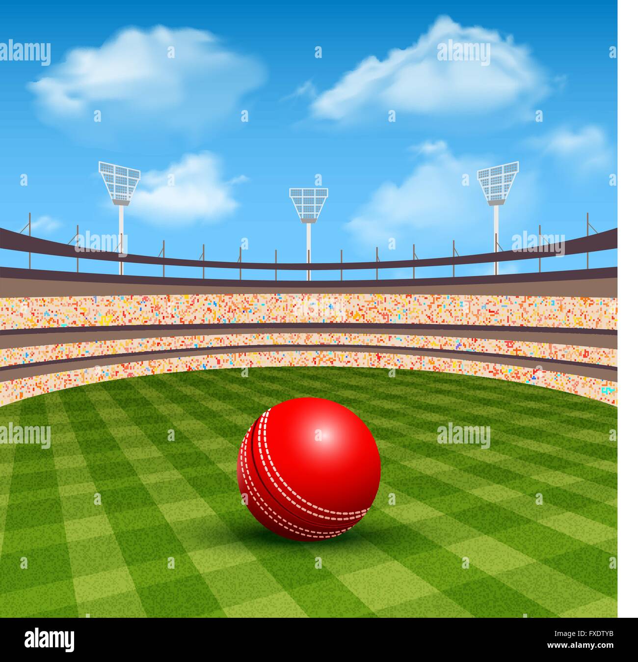 Stadium Of Cricket Stock Vector Image & Art - Alamy