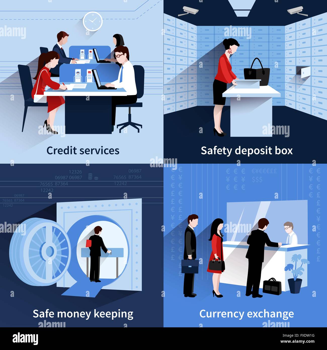 People work department store Stock Vector Images - Alamy