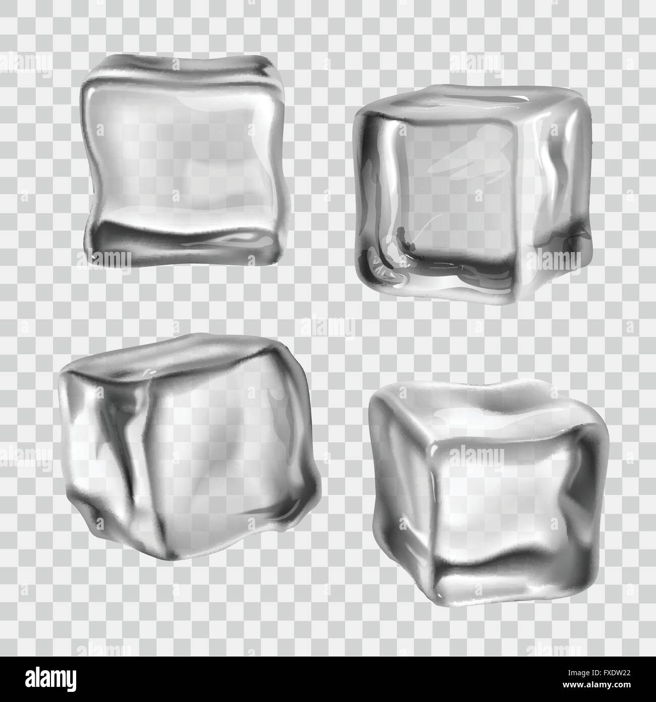 Ice chunks isolated Stock Vector Images - Alamy