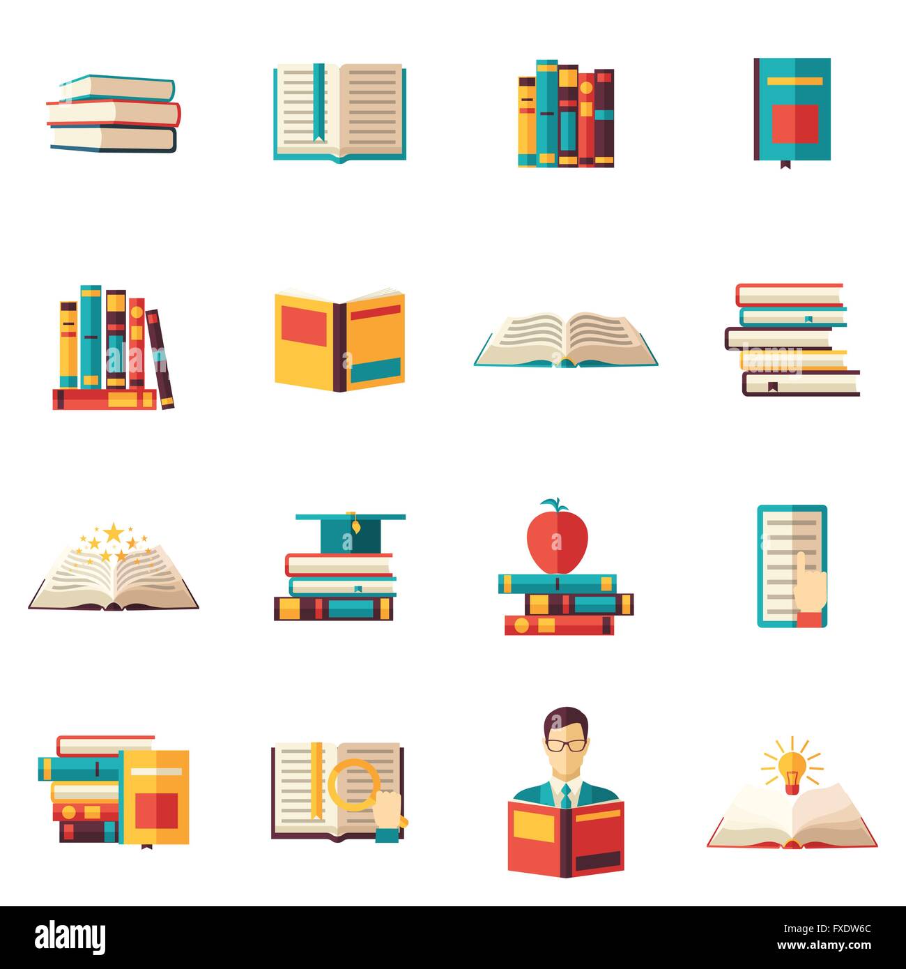 Reference book set Cut Out Stock Images & Pictures - Alamy